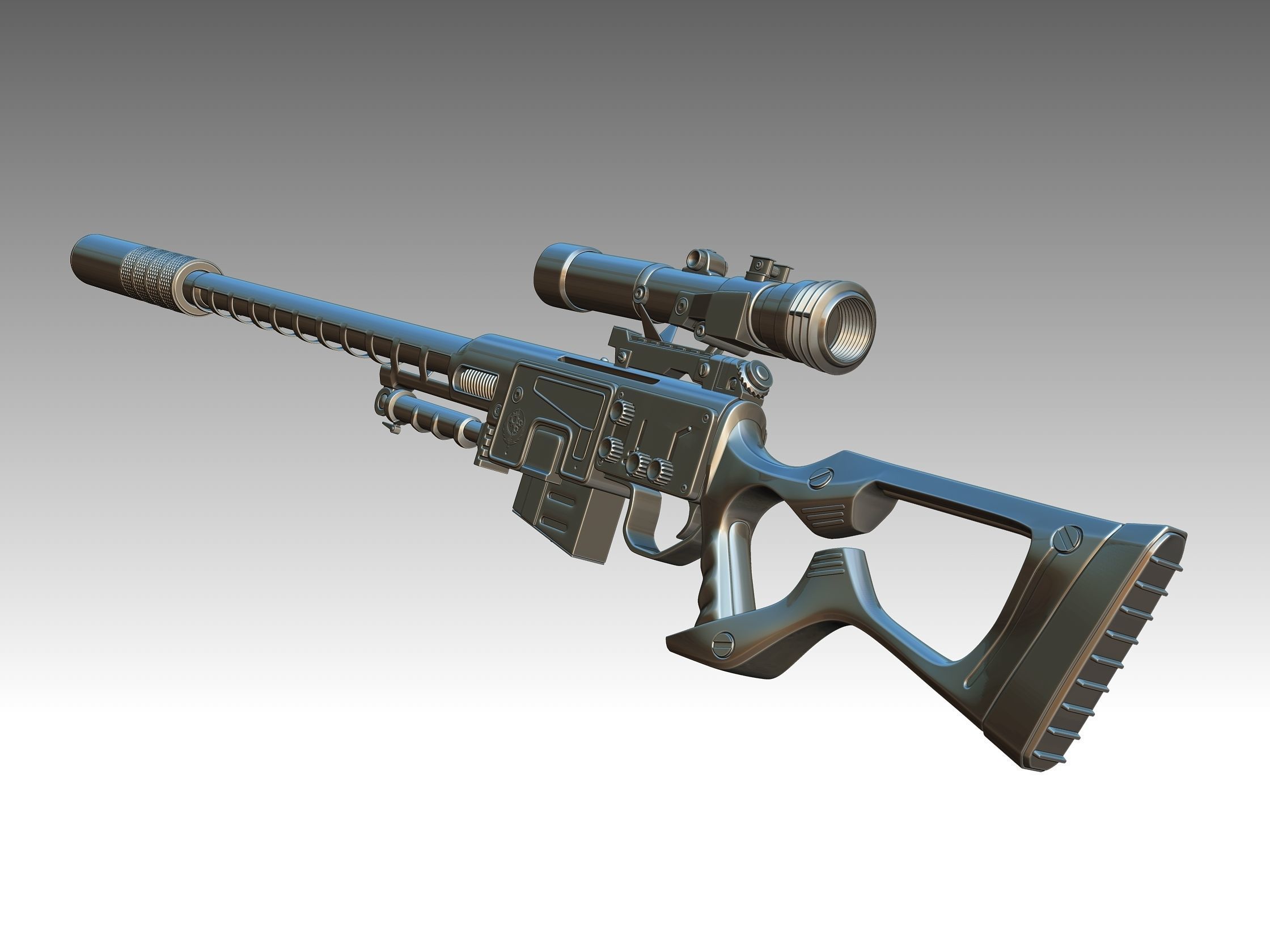 3D model Sniper Rifle VR / AR / low-poly | CGTrader