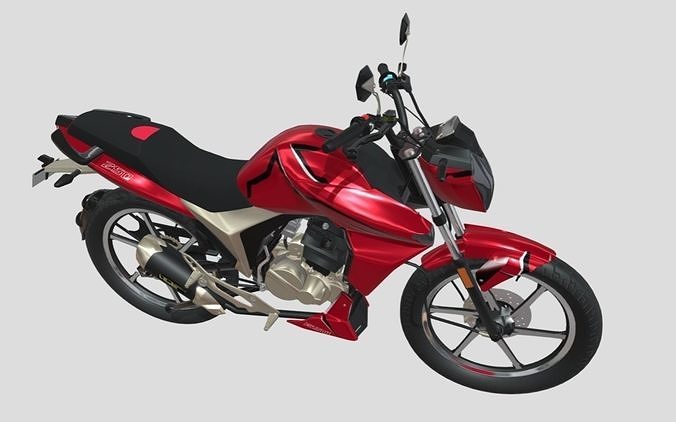 Red Motorcycle 3D model | CGTrader