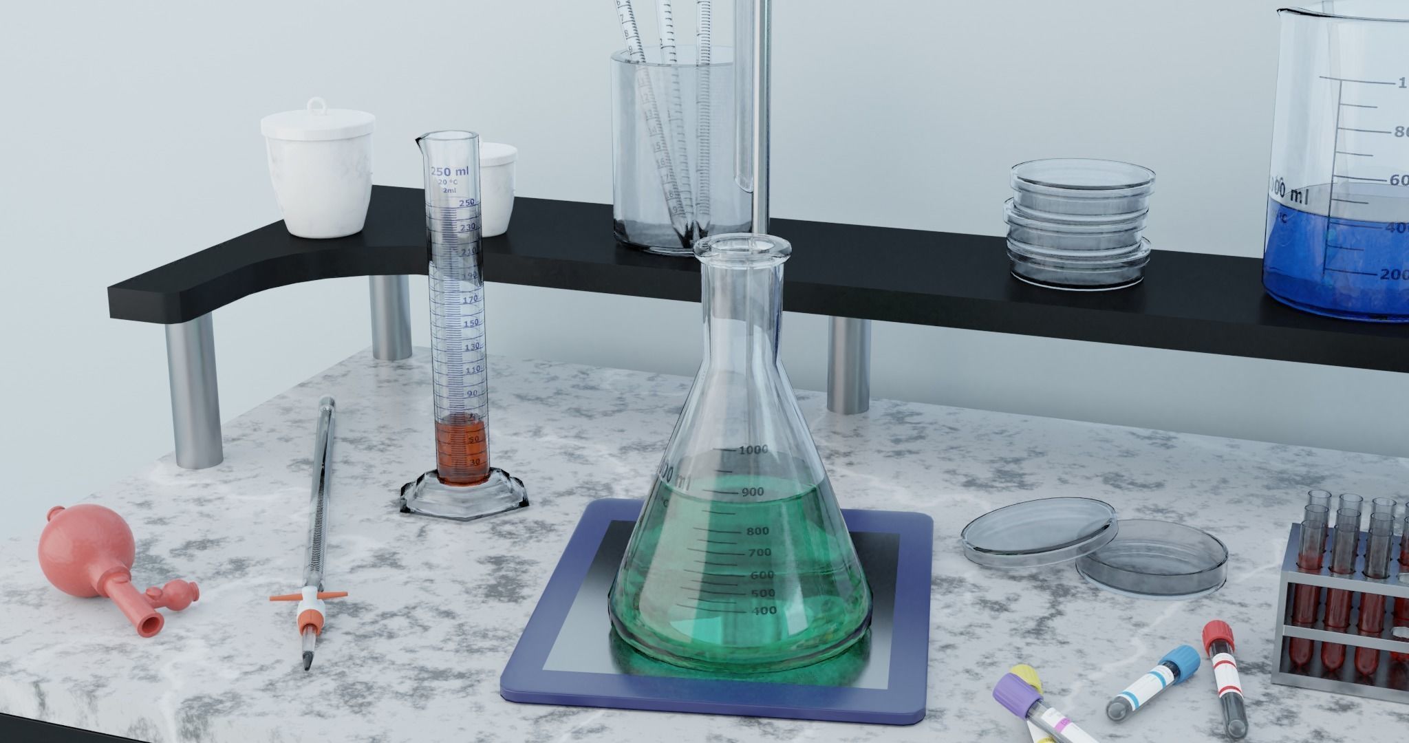 Laboratory Equipment Material de laboratorio 3D model | CGTrader