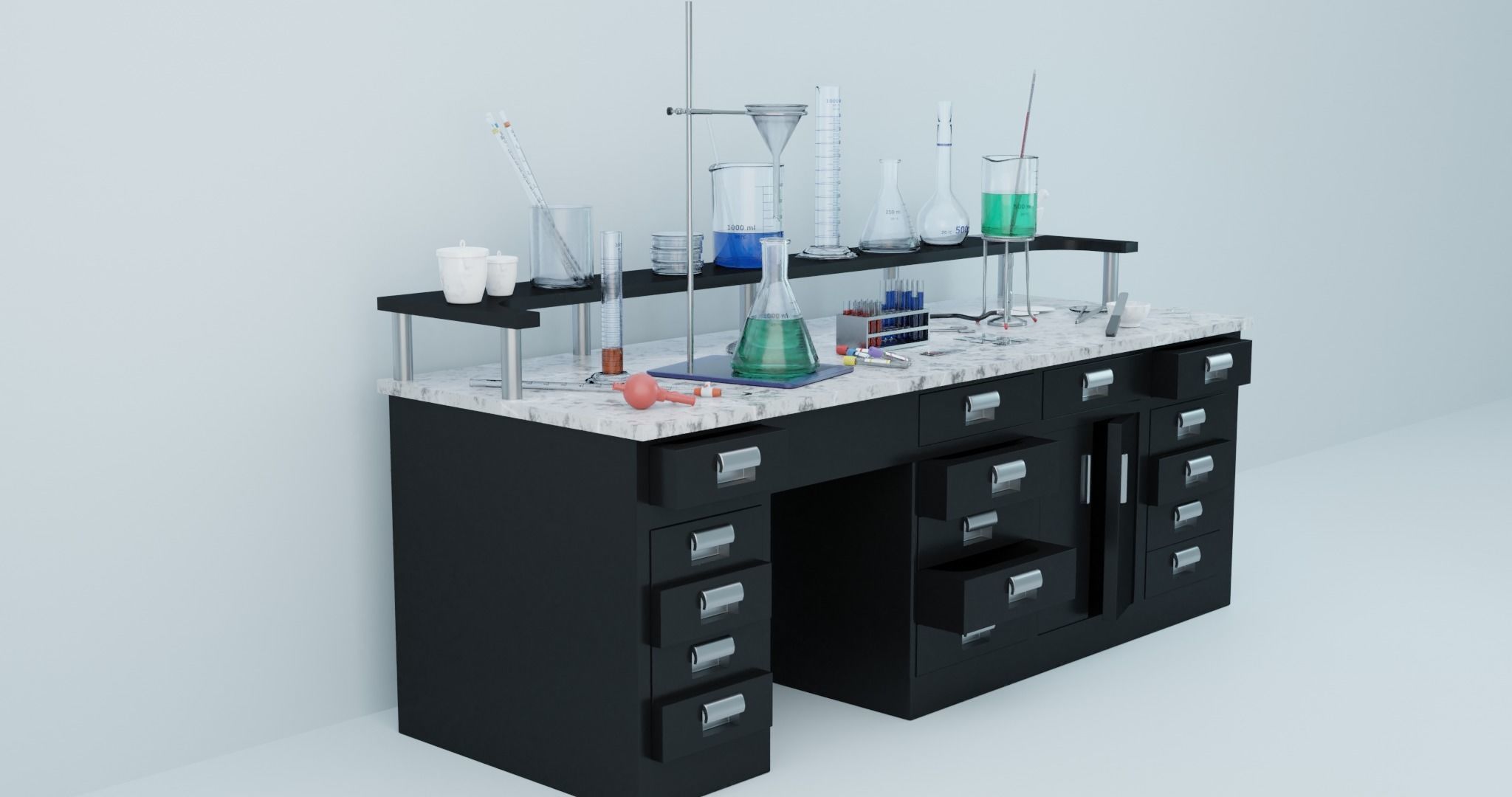 Laboratory Equipment Material de laboratorio 3D model | CGTrader