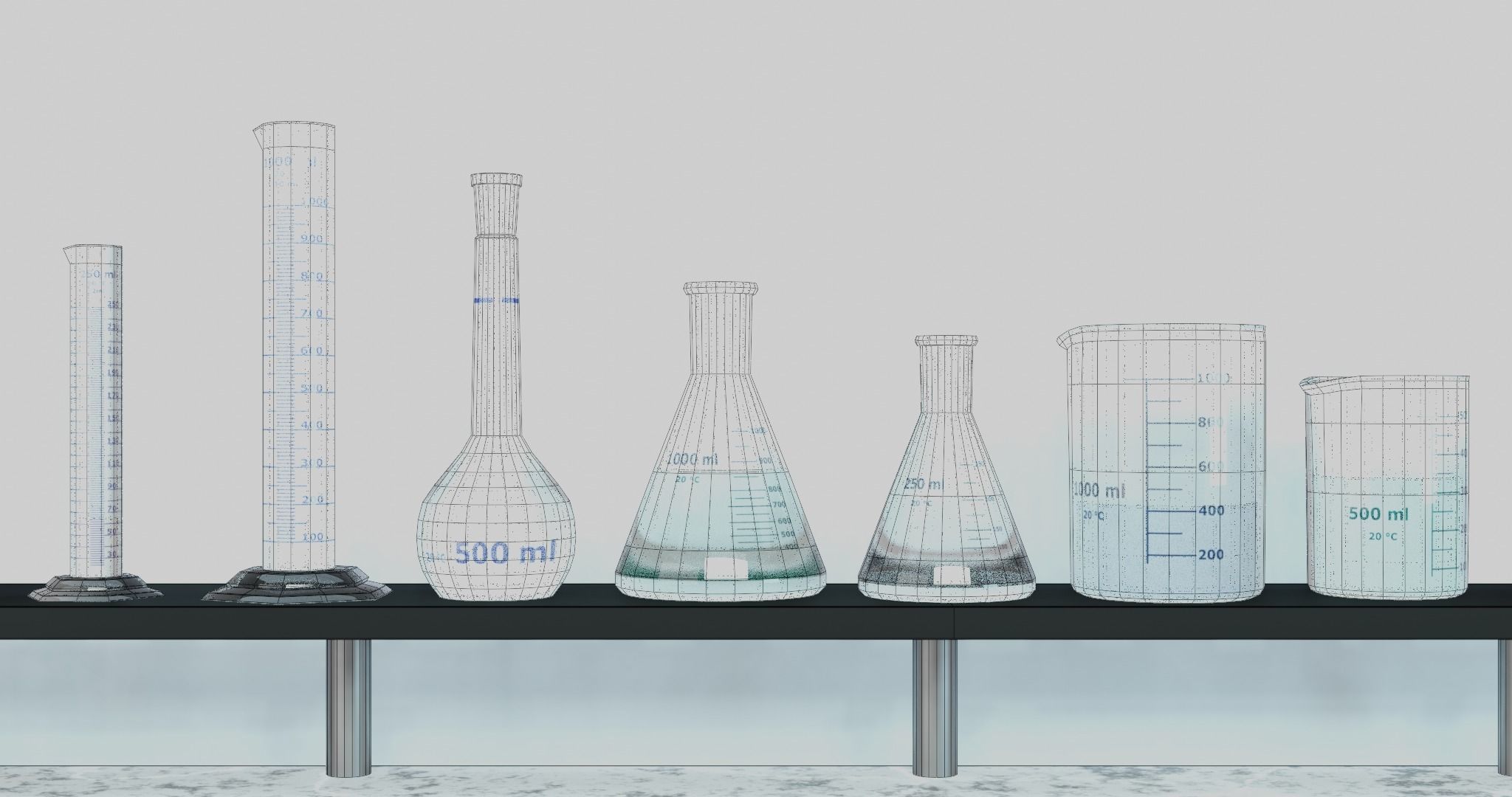 Laboratory Equipment Material de laboratorio 3D model | CGTrader
