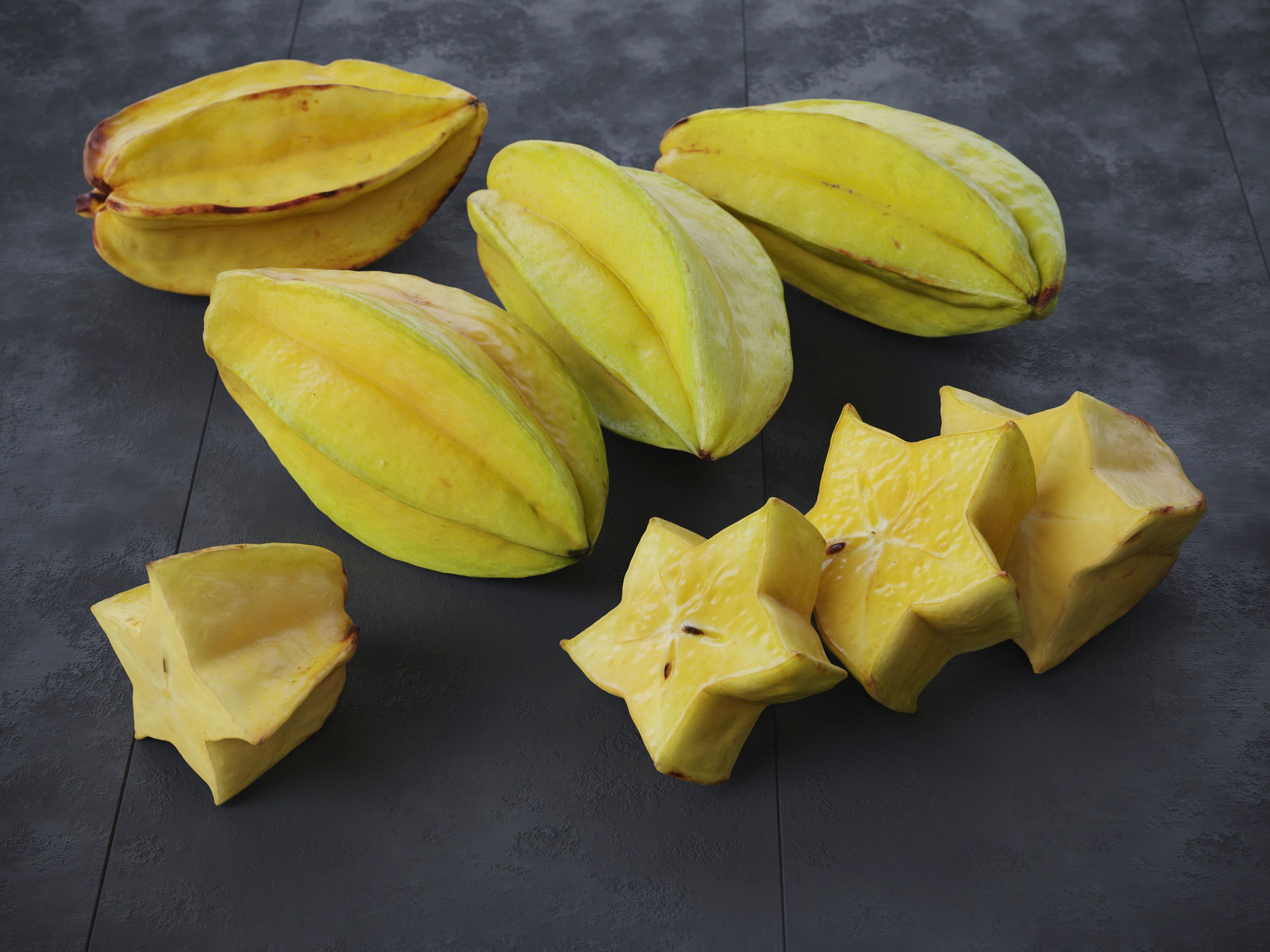 Star Fruits 3D model | CGTrader