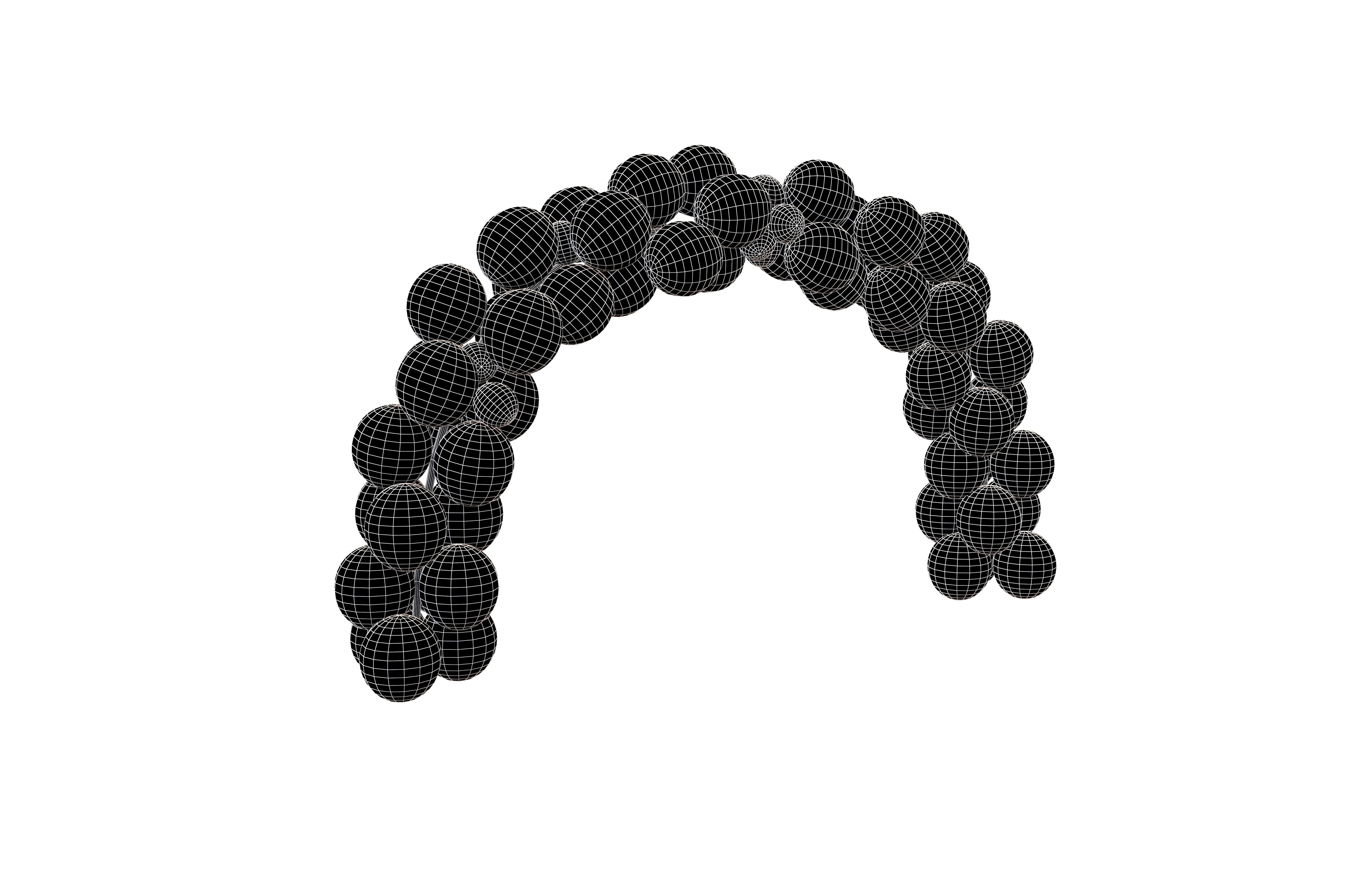 3D model Carnival Balloon Garland V1 002 VR / AR / low-poly | CGTrader