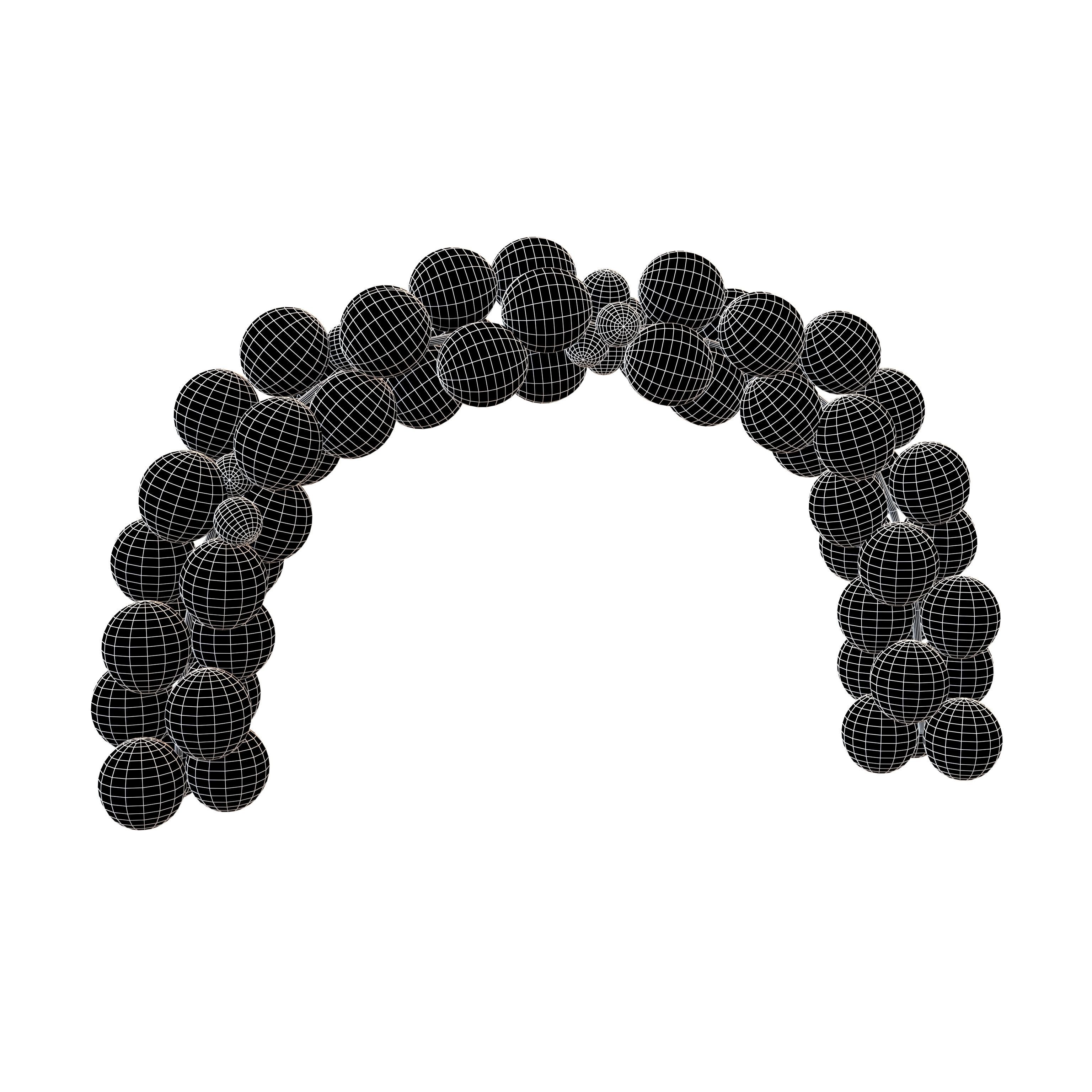 3D model Carnival Balloon Garland V1 005 VR / AR / low-poly | CGTrader