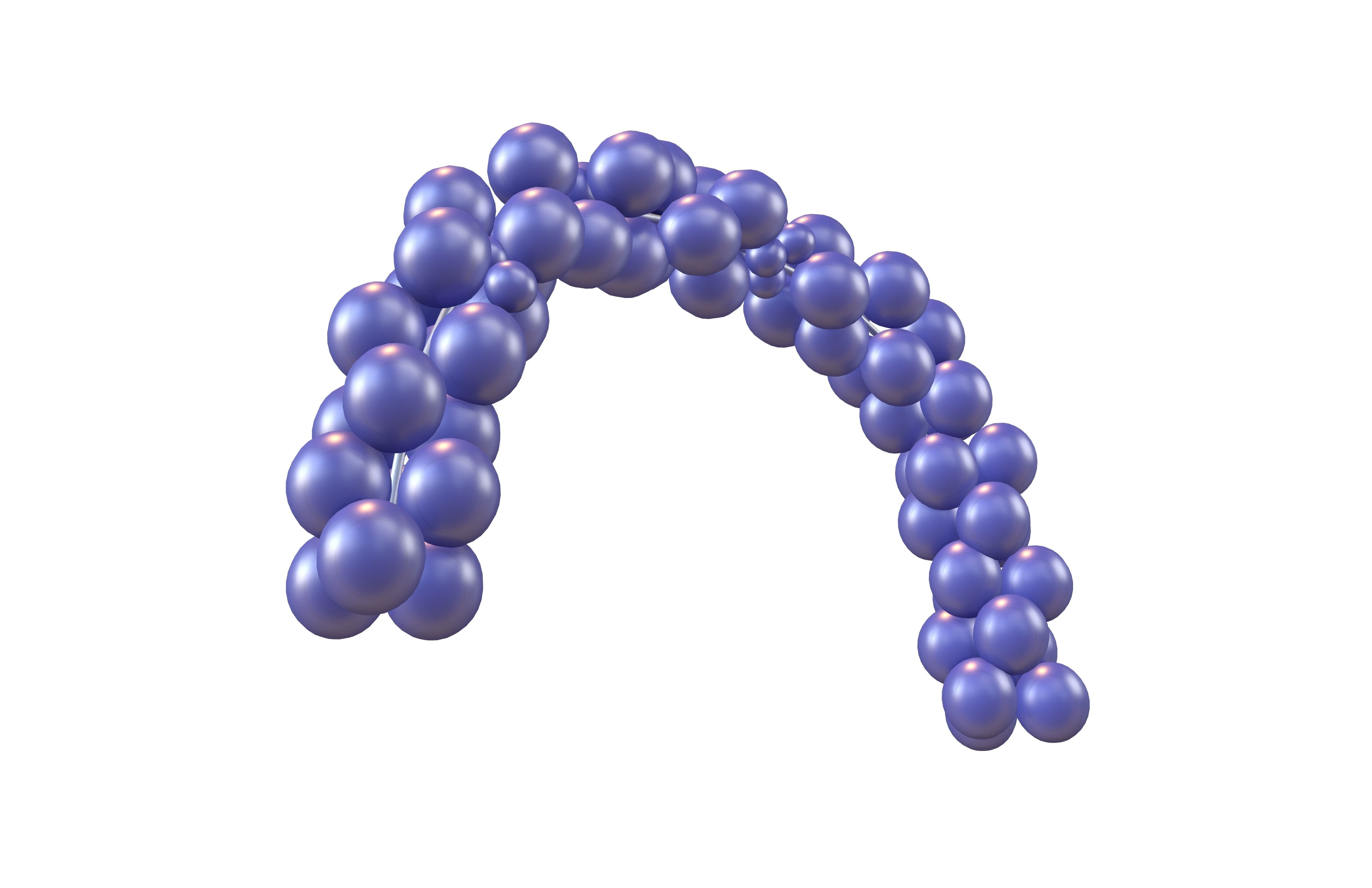 3D model Carnival Balloon Garland V1 011 VR / AR / low-poly | CGTrader