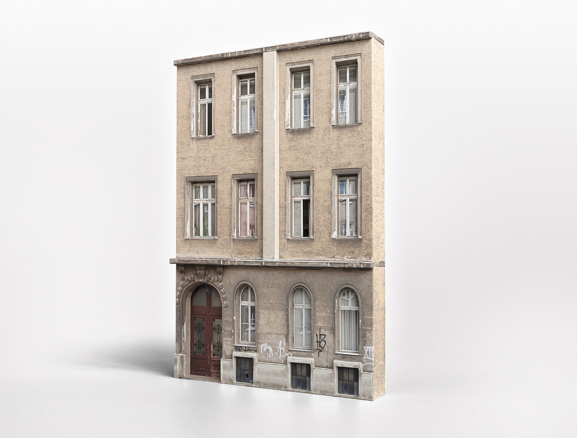 3D model 10 Old Building Collection Assets VR / AR / low-poly | CGTrader