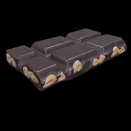 3D model ChocolateBar VR / AR / low-poly | CGTrader
