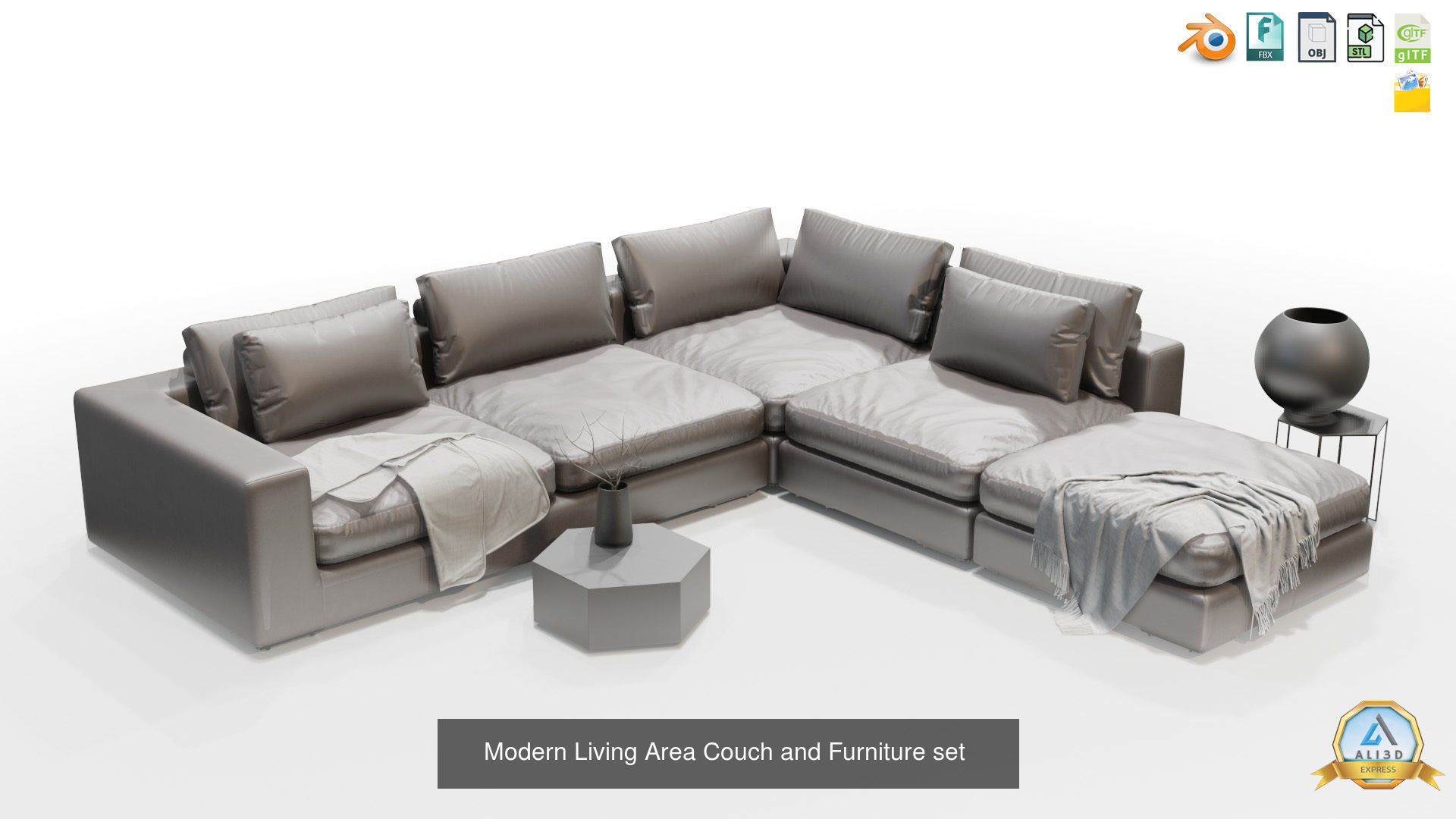 Collection of 10 Modern Couch Sofas for Architecture Design | CGTrader