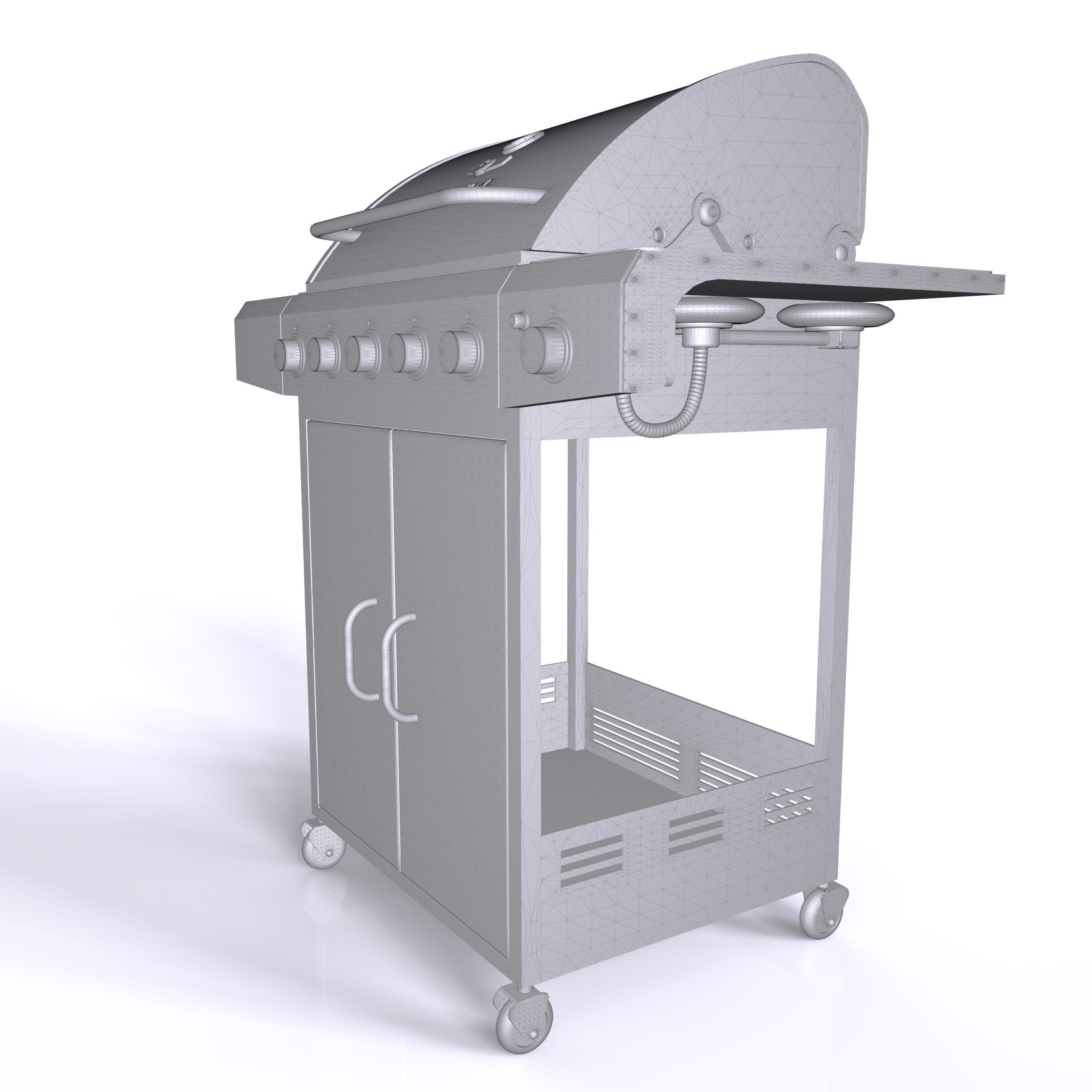 3D model Red Grill VR / AR / low-poly | CGTrader
