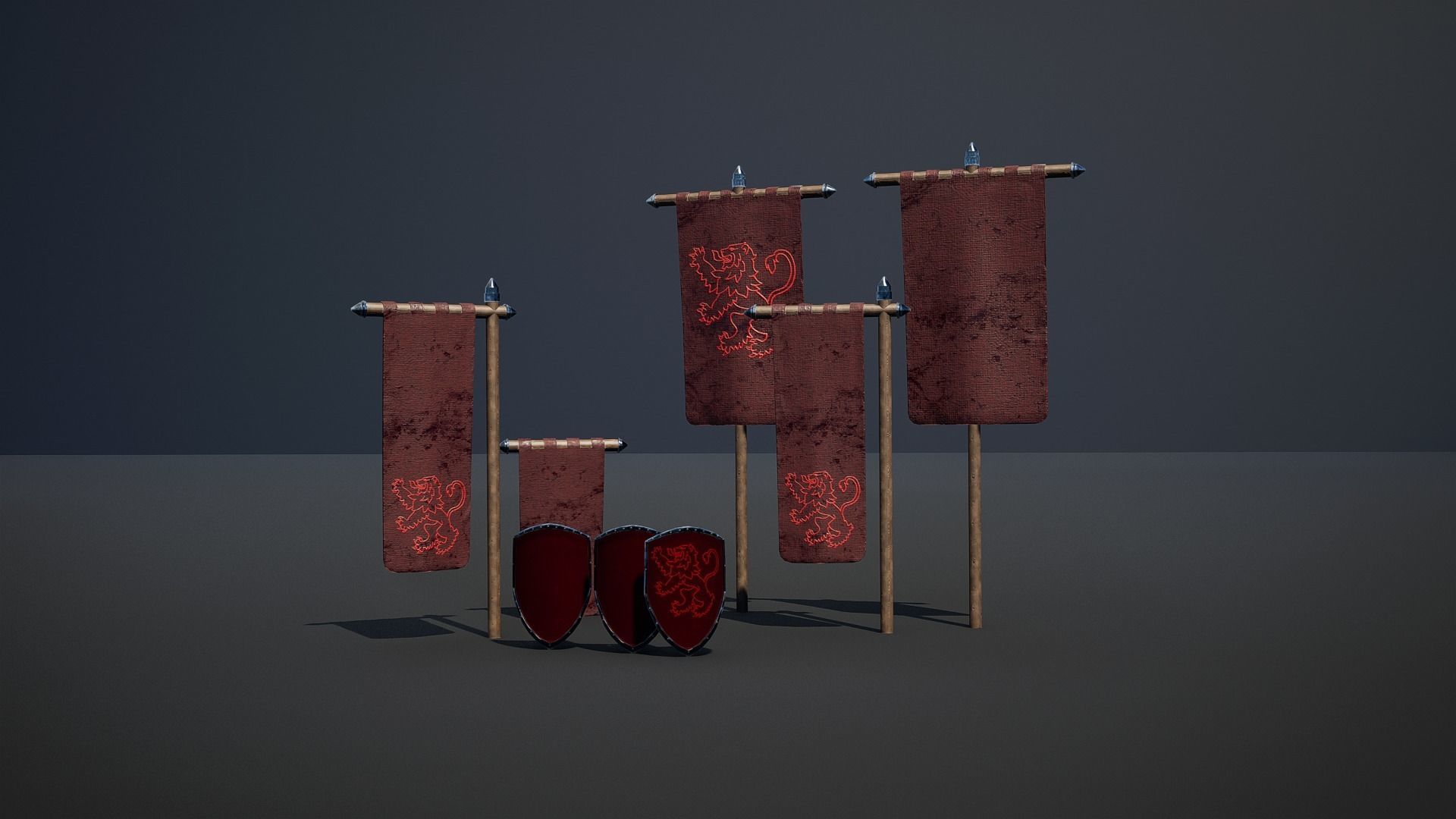 3D model Medieval Siege Weapon - Light Battering ram VR / AR / low-poly ...