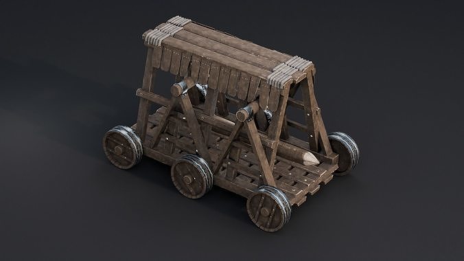 3D model Medieval Siege Weapon - Light Battering ram VR / AR / low-poly ...