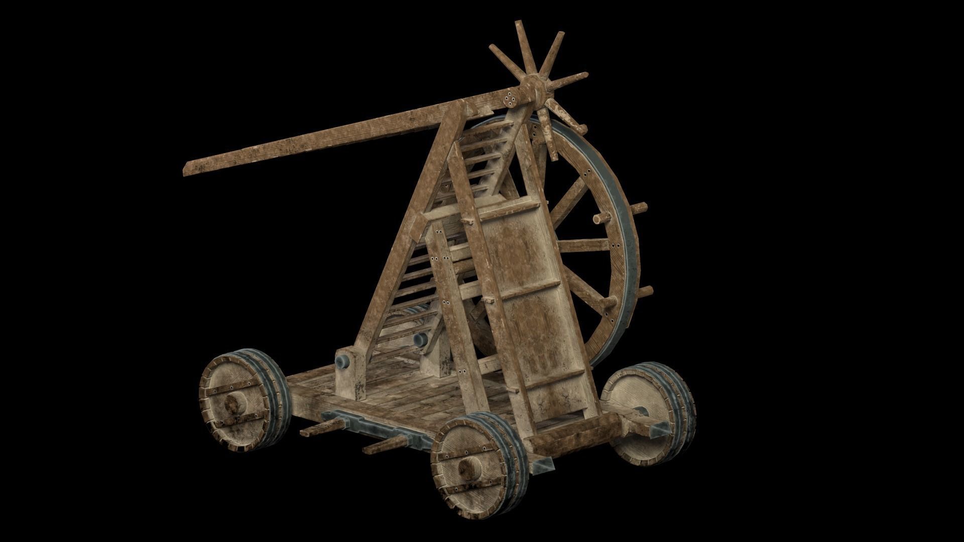 3D model Medieval Siege Weapon - Siege Ladder VR / AR / low-poly | CGTrader