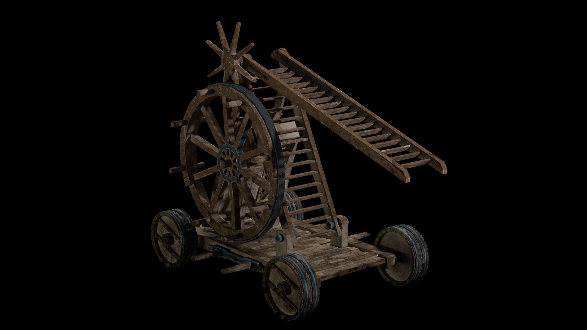 3D model Medieval Siege Weapon - Siege Ladder VR / AR / low-poly | CGTrader