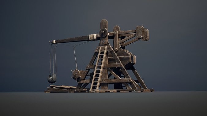 3D model Medieval Siege Weapon - Trebuchet VR / AR / low-poly | CGTrader