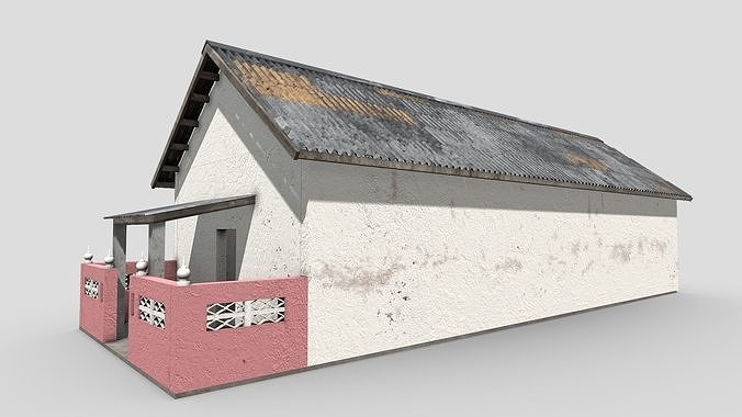 3D model Small White Building VR / AR / low-poly | CGTrader