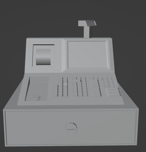 3D model CashRegister LowPoly VR / AR / low-poly | CGTrader