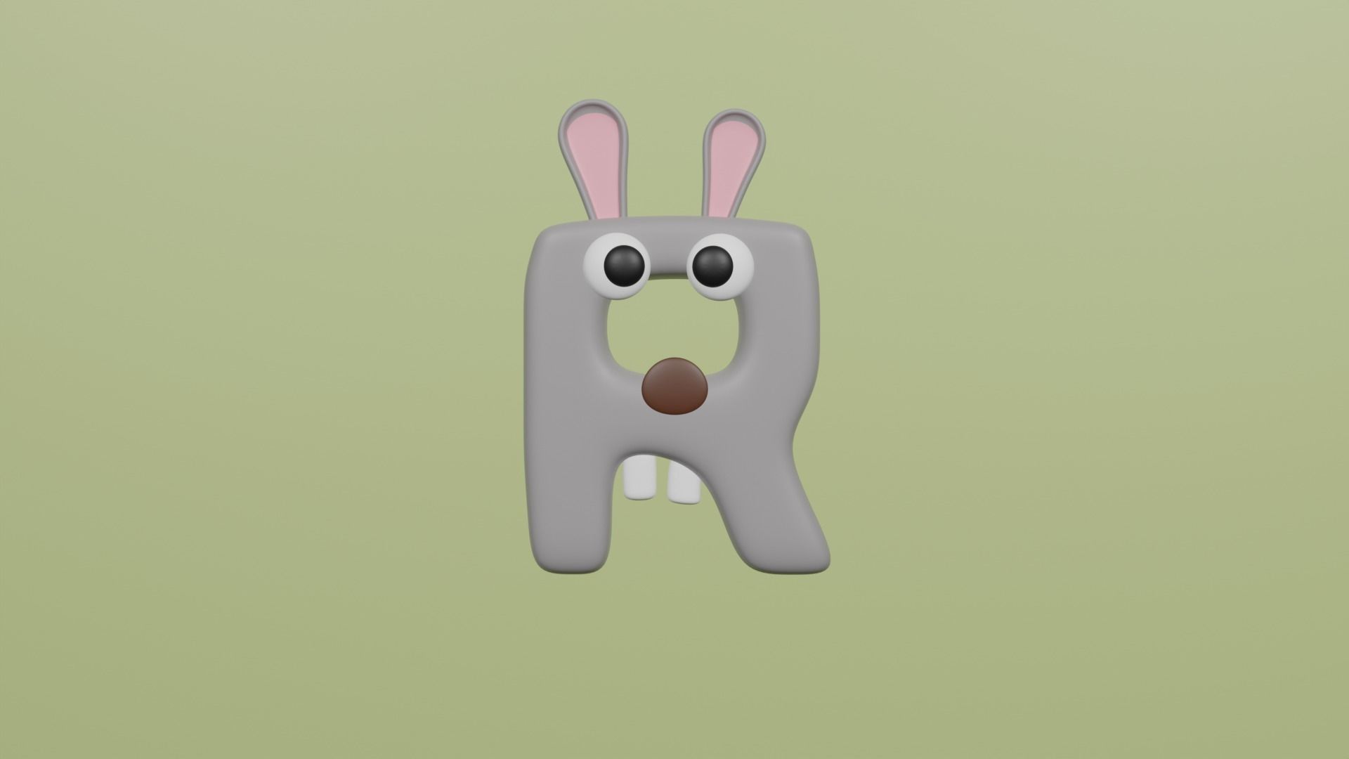 3D model Cartoon Animal Alphabet VR / AR / low-poly | CGTrader