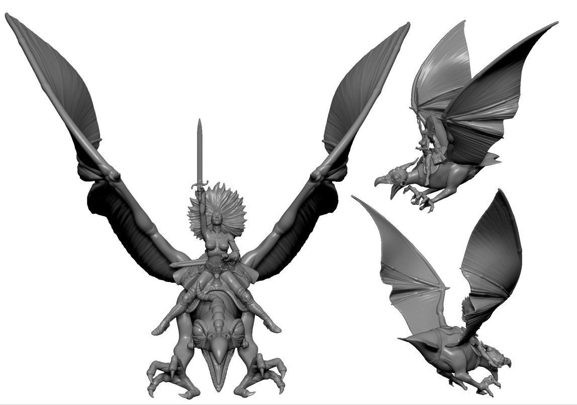 Heavy Metal Taarna 3D model 3D printable | CGTrader