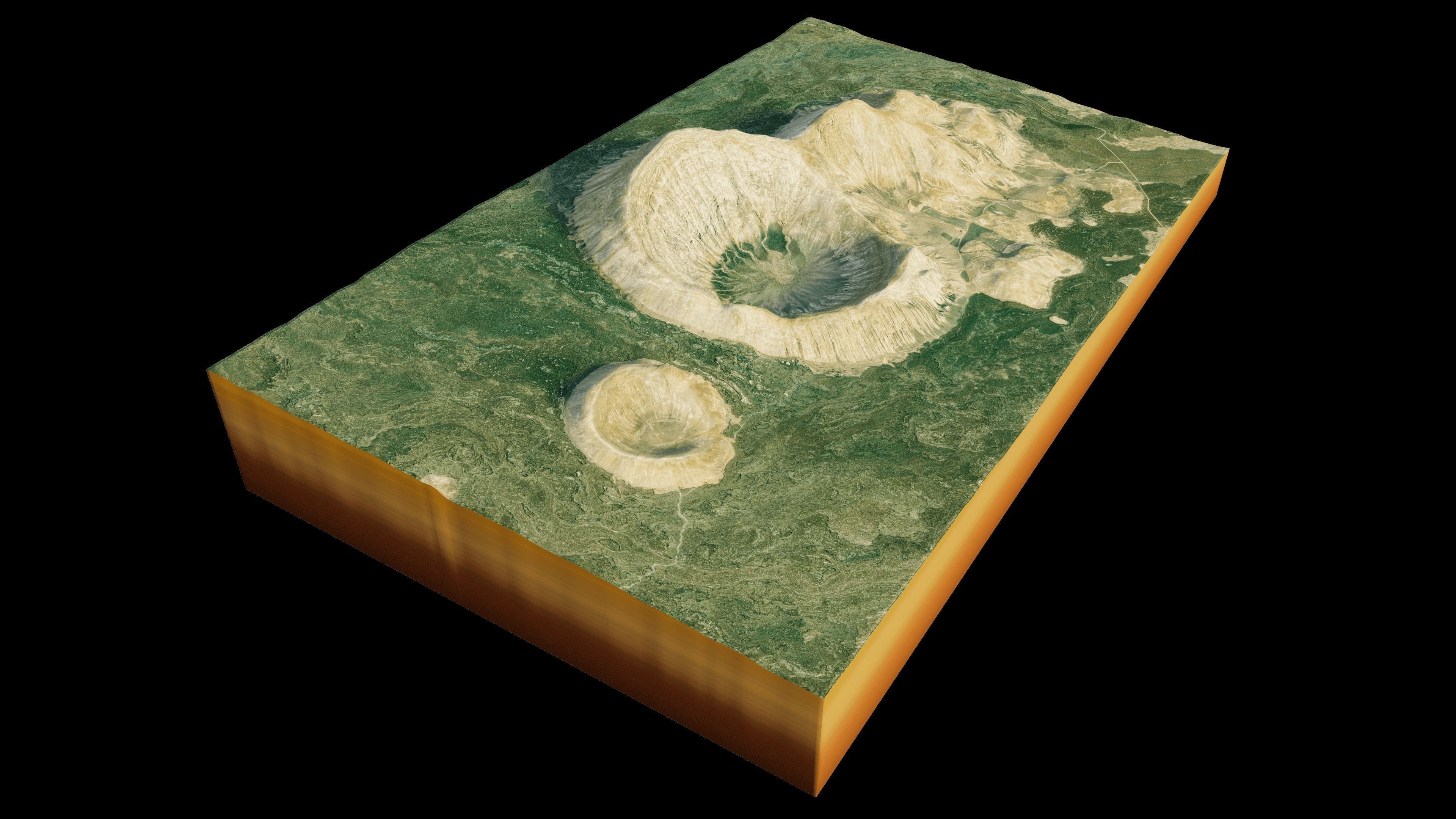 Caldera blanca 3d model terrain 3D model | CGTrader