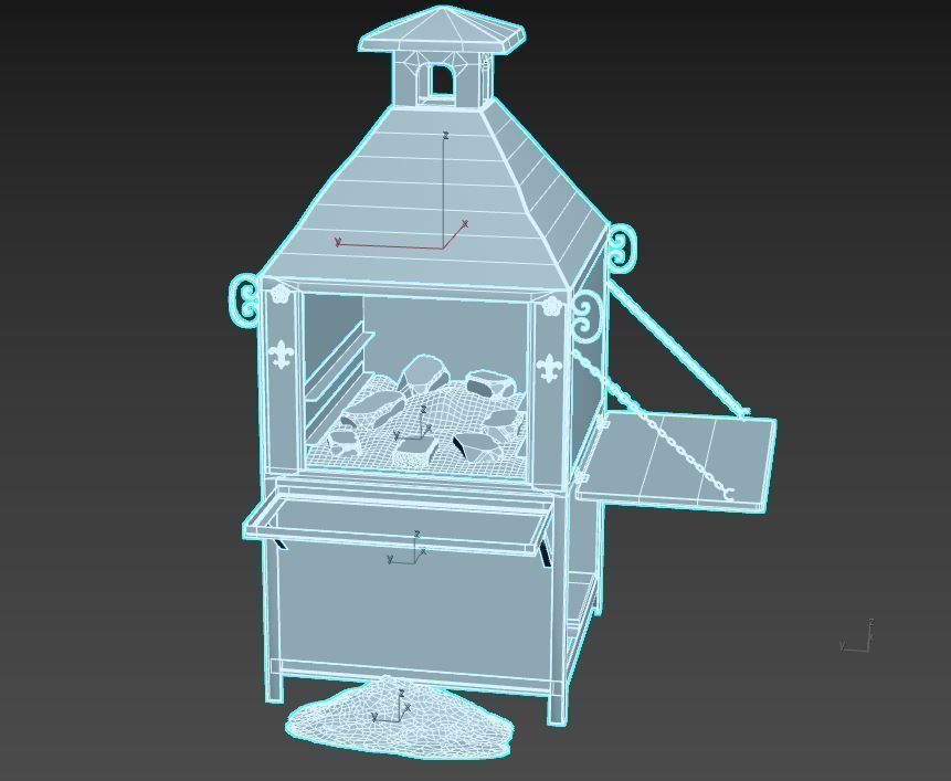 Old Barbecue 3D model | CGTrader