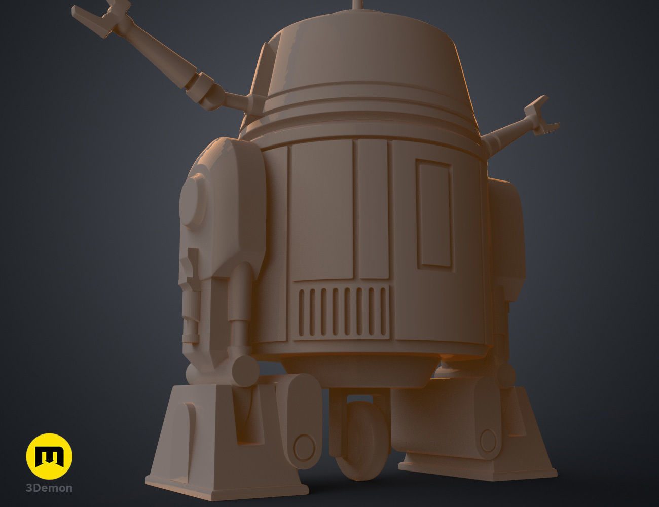 C1-10P Chopper Droid - Star Wars 3D model 3D printable | CGTrader