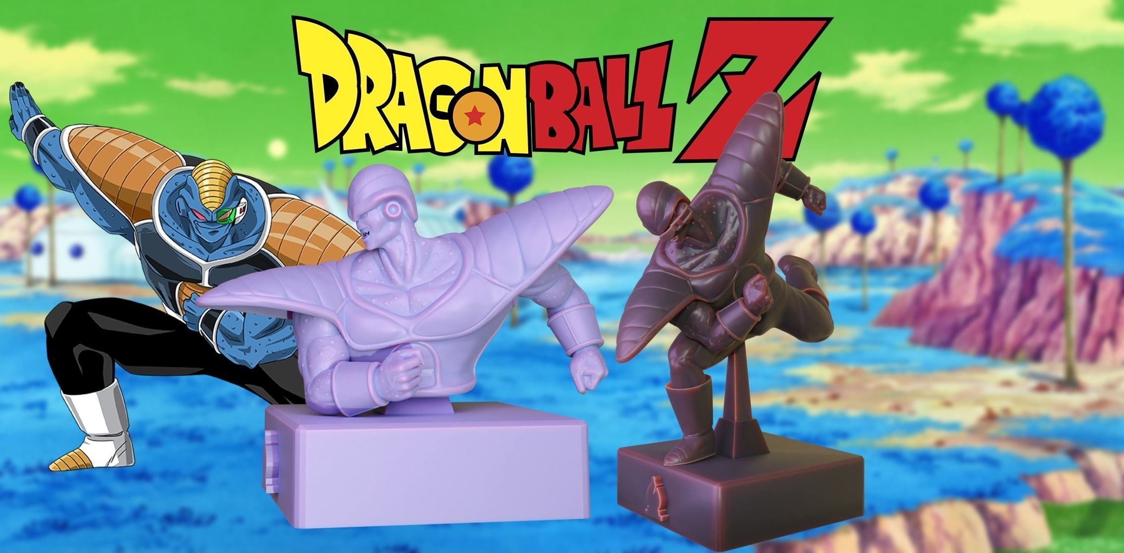 Burter from Dragon Ball Z - Chess Pack 3D model 3D printable | CGTrader