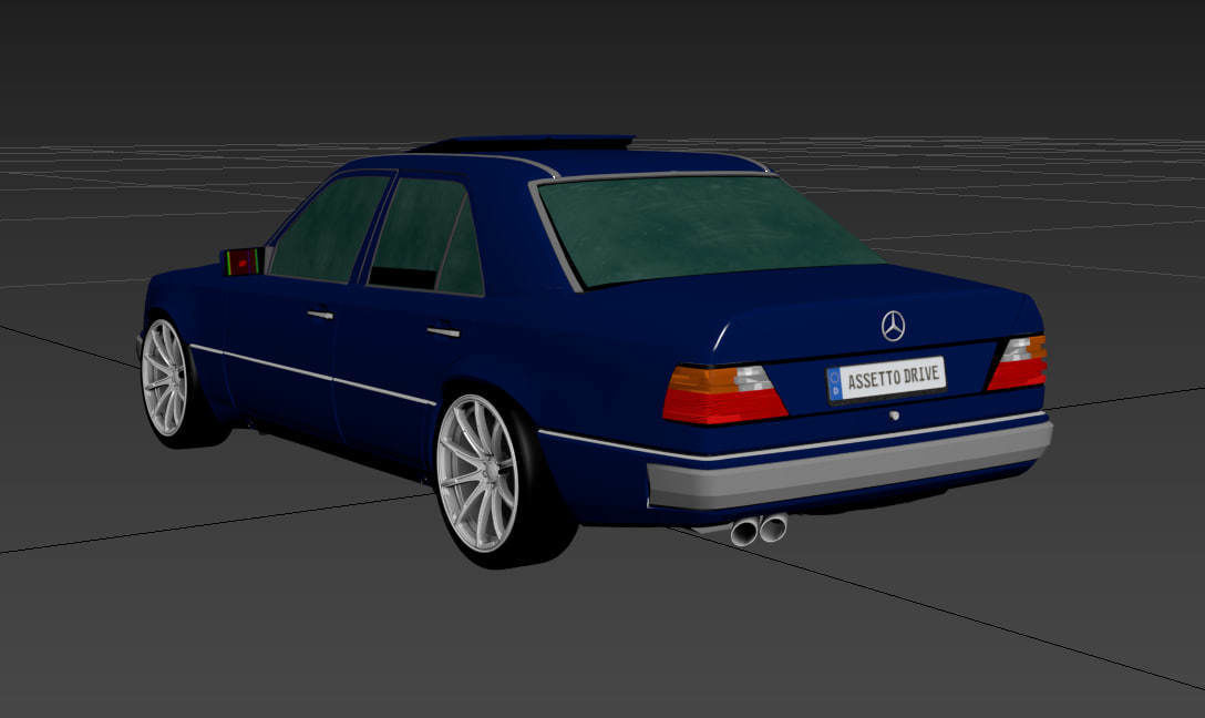3D model Mercedes Benz W124 BRABUS Edition VR / AR / low-poly | CGTrader