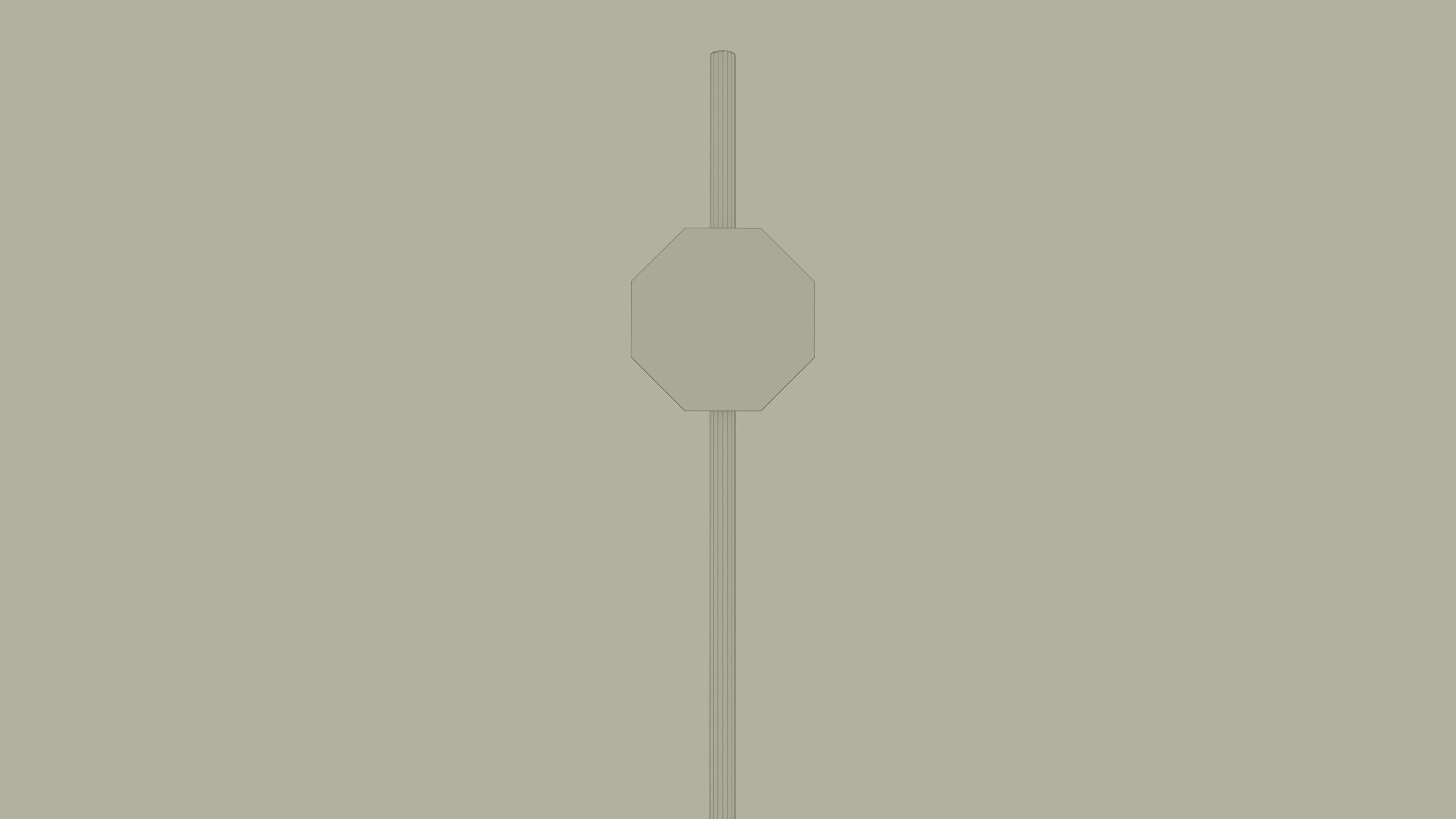 3D model Arabic and English Stop Sign VR / AR / low-poly | CGTrader