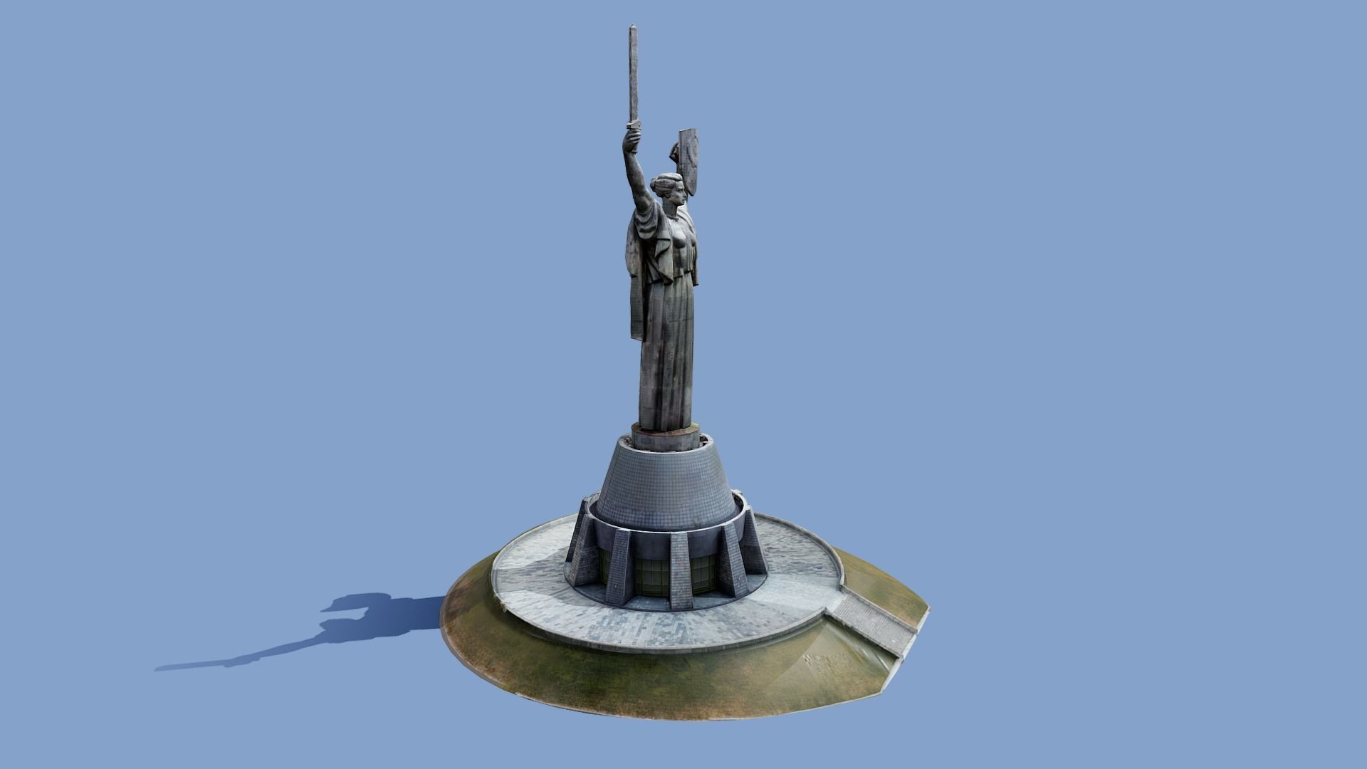3D - The Motherland Monument - Kyiv Ukraine - usdz gltf obj 3D model ...