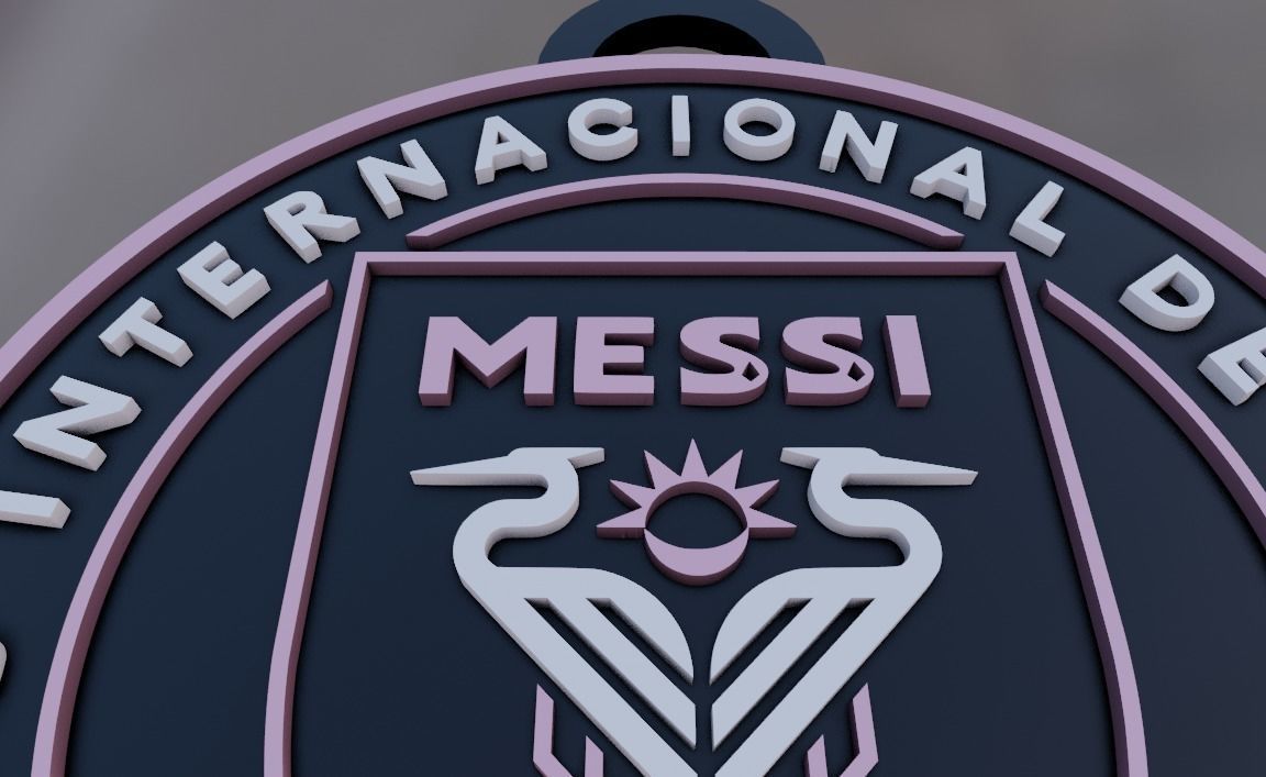 Messi 2023 Inter Miami crest 3D model 3D printable | CGTrader