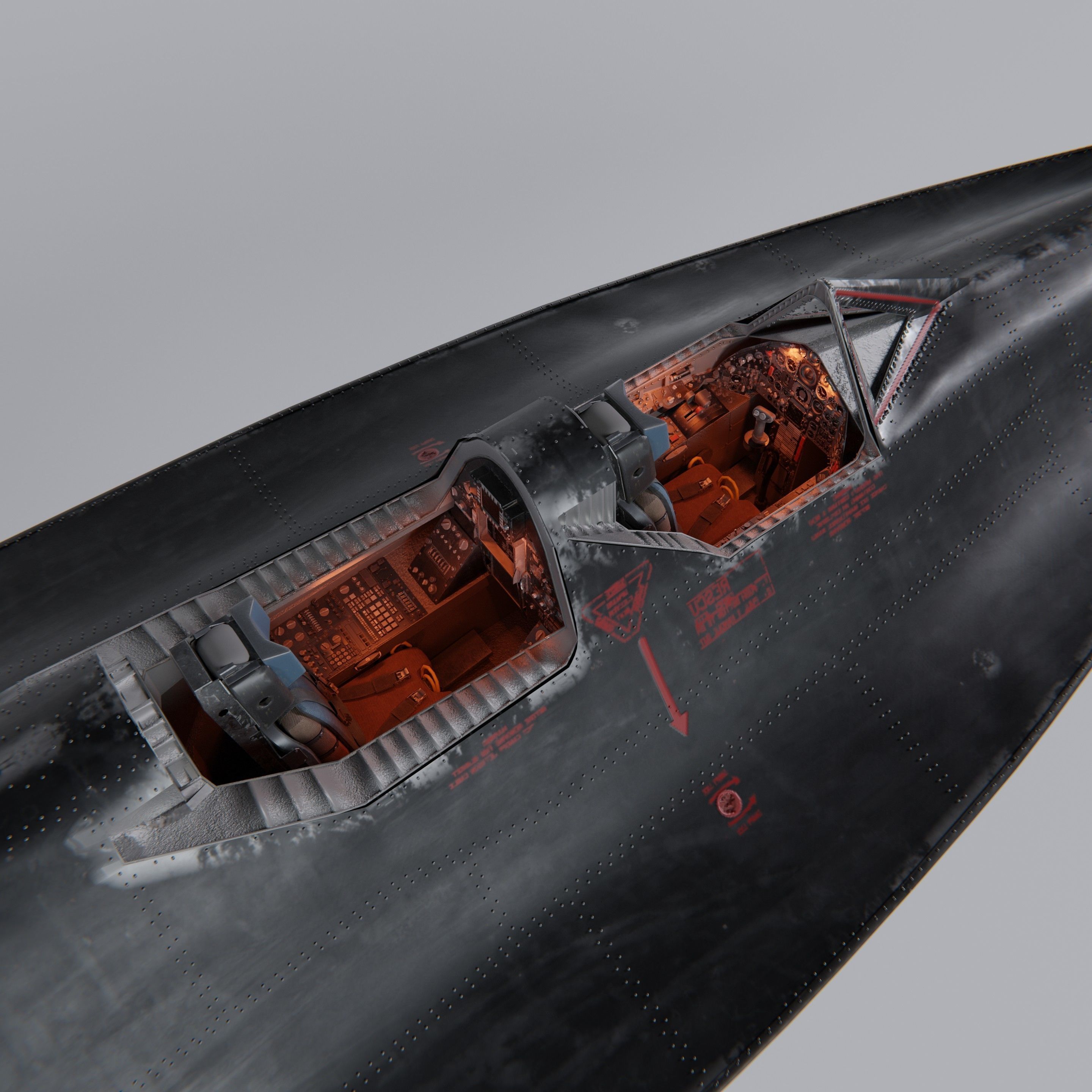 Lockheed Sr 71 Blackbird 3D model | CGTrader