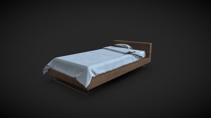 3D model Pastel Bed - VR Ready VR / AR / low-poly | CGTrader