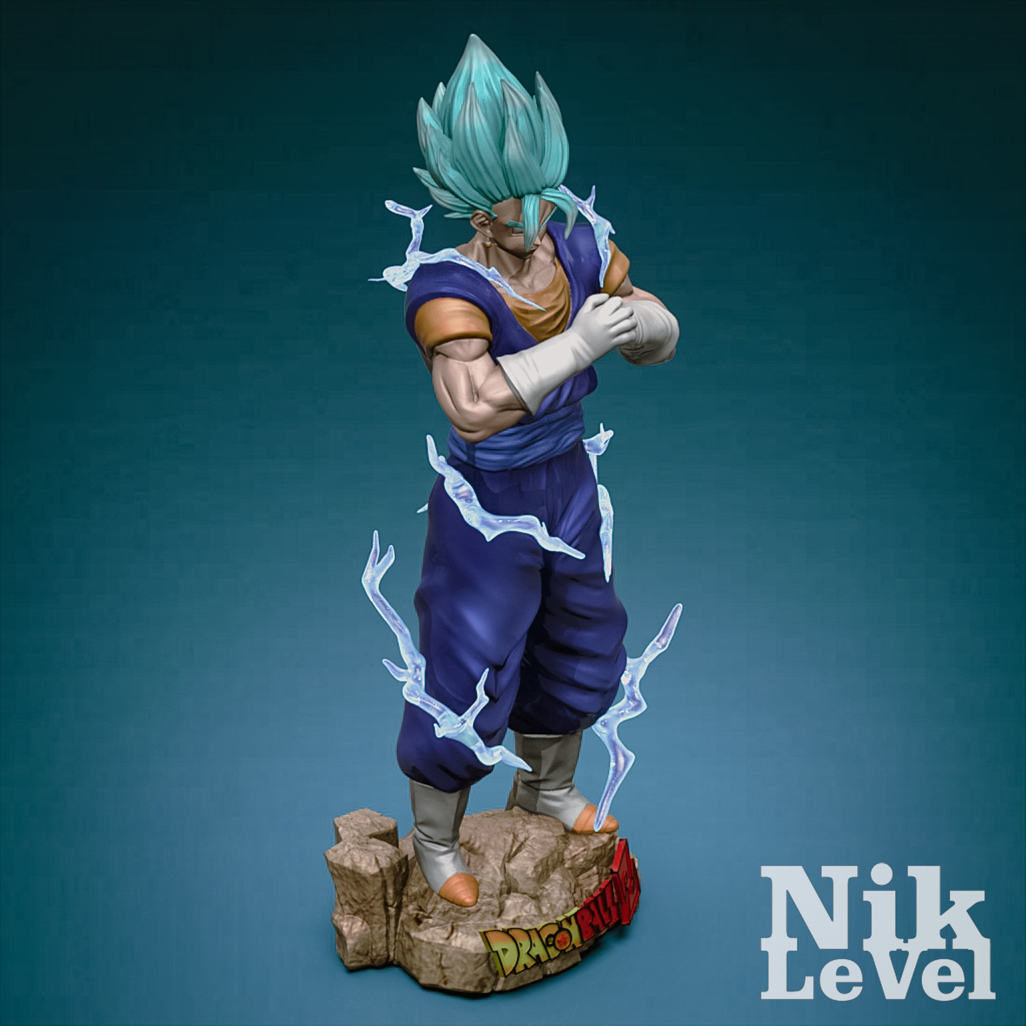 Vegito Super Saiyan Blue Dragon Ball 3D Printable 3D model 3D printable ...