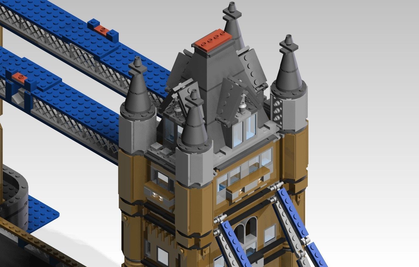 Tower bridge Twin towers LEGO 3D model 3D model | CGTrader