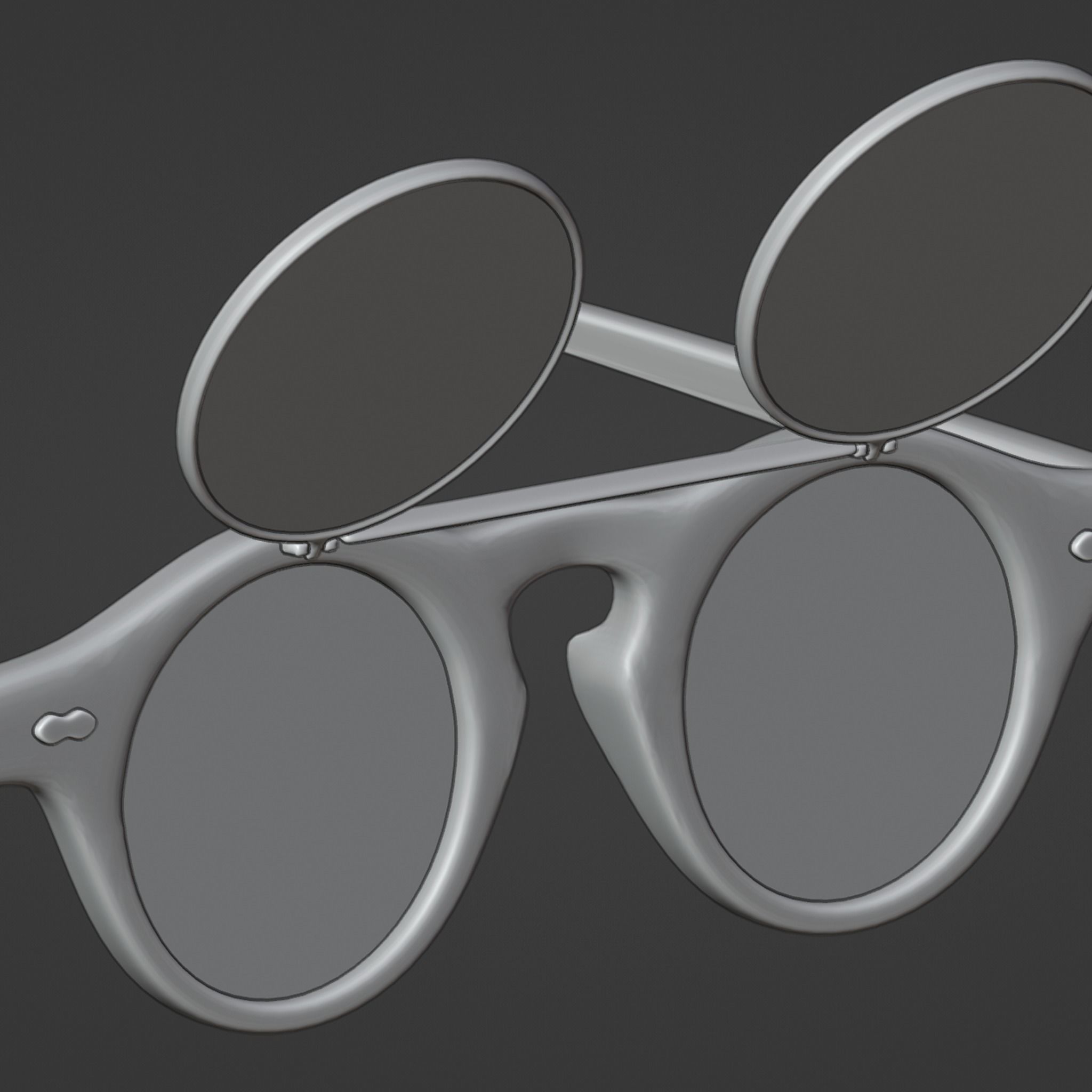 Double glasses 3D model | CGTrader