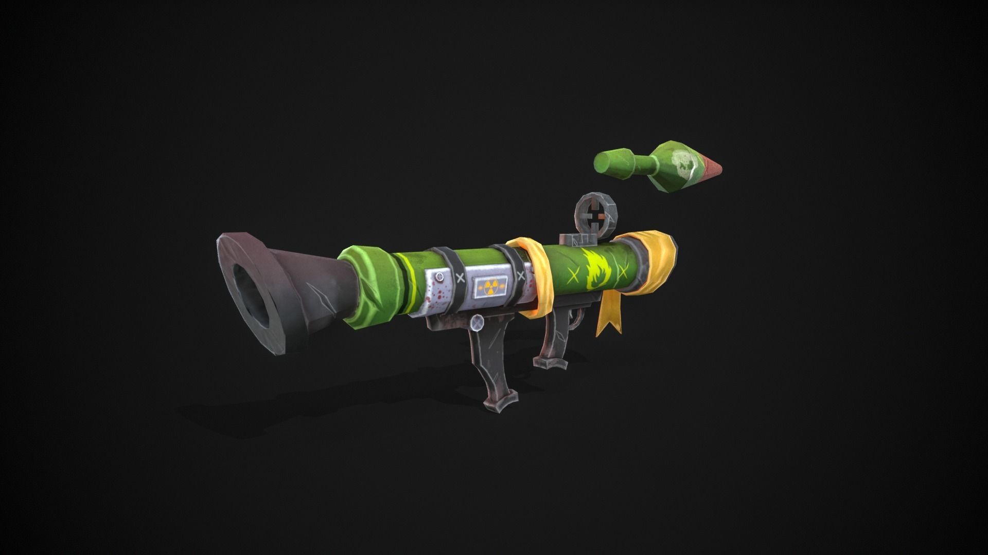 3D model Stylized Rocket Launcher VR / AR / low-poly | CGTrader