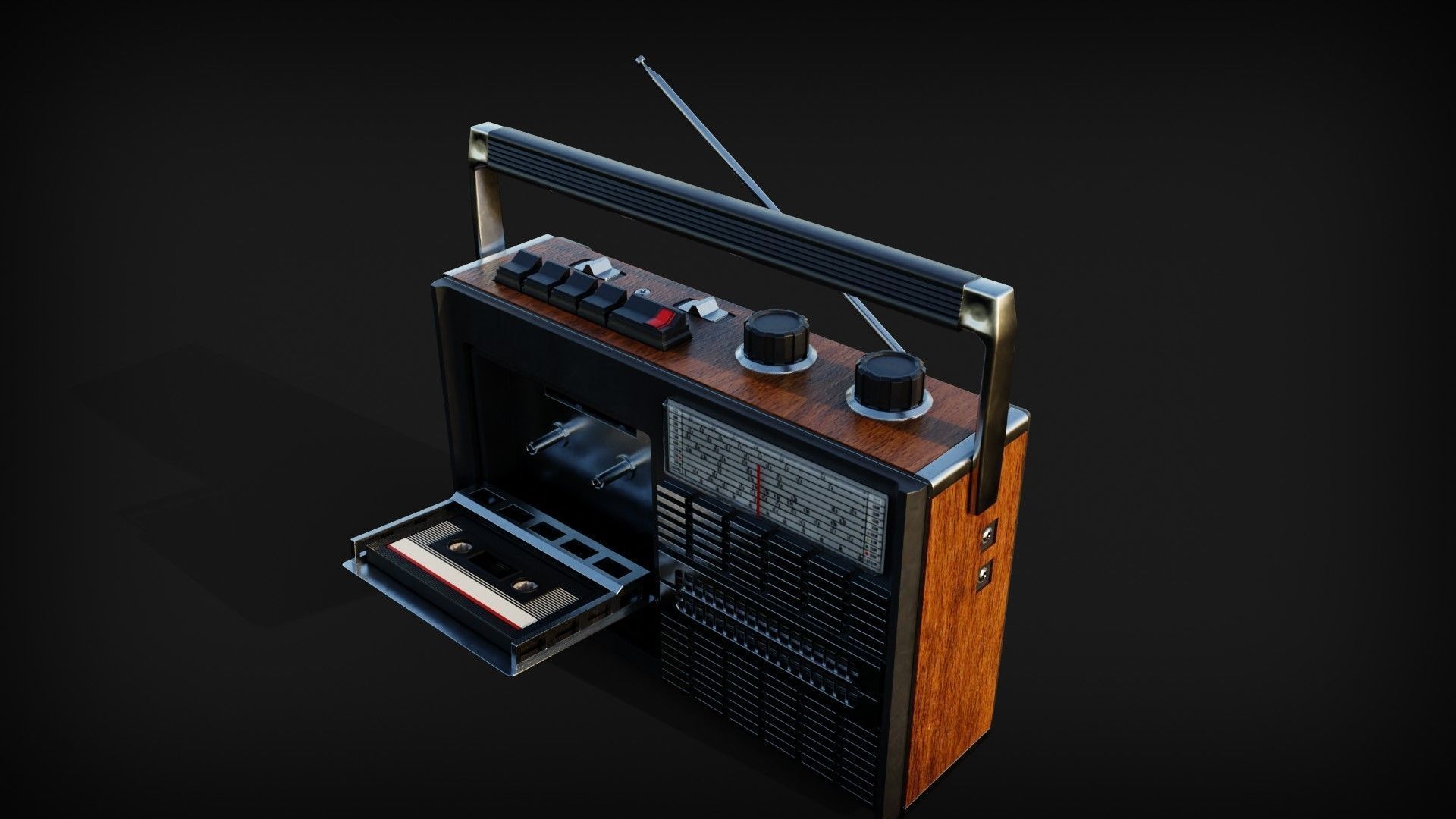 3D model Radio set VR / AR / low-poly | CGTrader