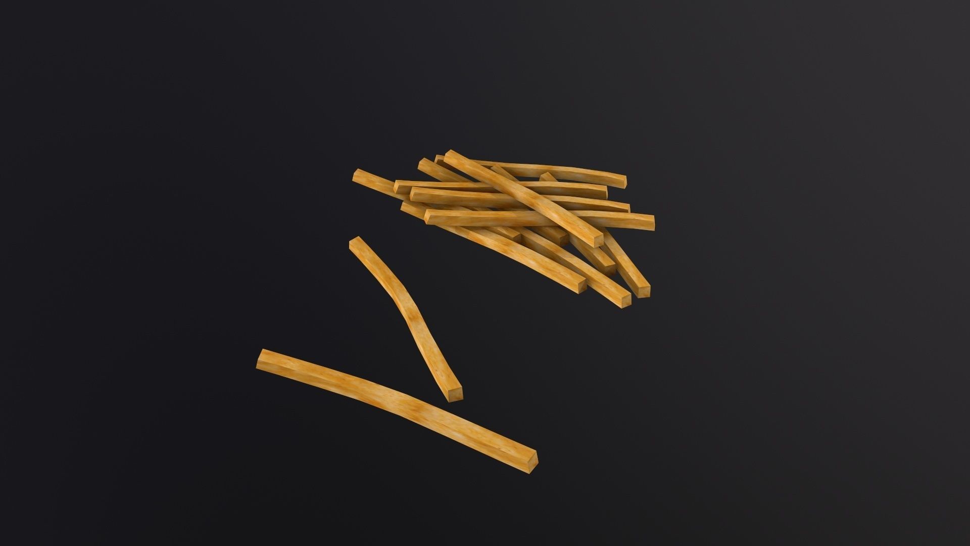 3D model French Fries 3D Model VR / AR / low-poly | CGTrader