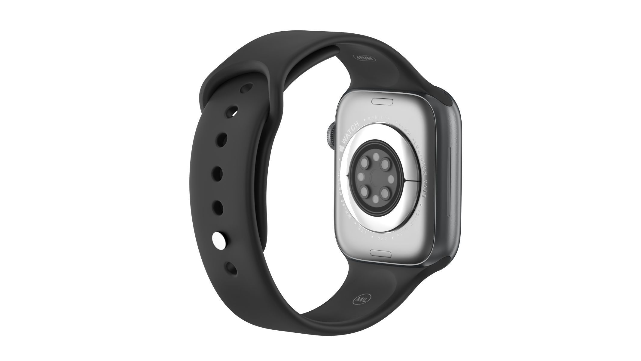 Apple Watch Series 8 Black 3D model | CGTrader