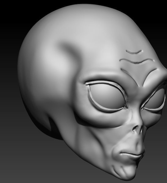 Alien Head 3D Printing 3D model 3D printable | CGTrader