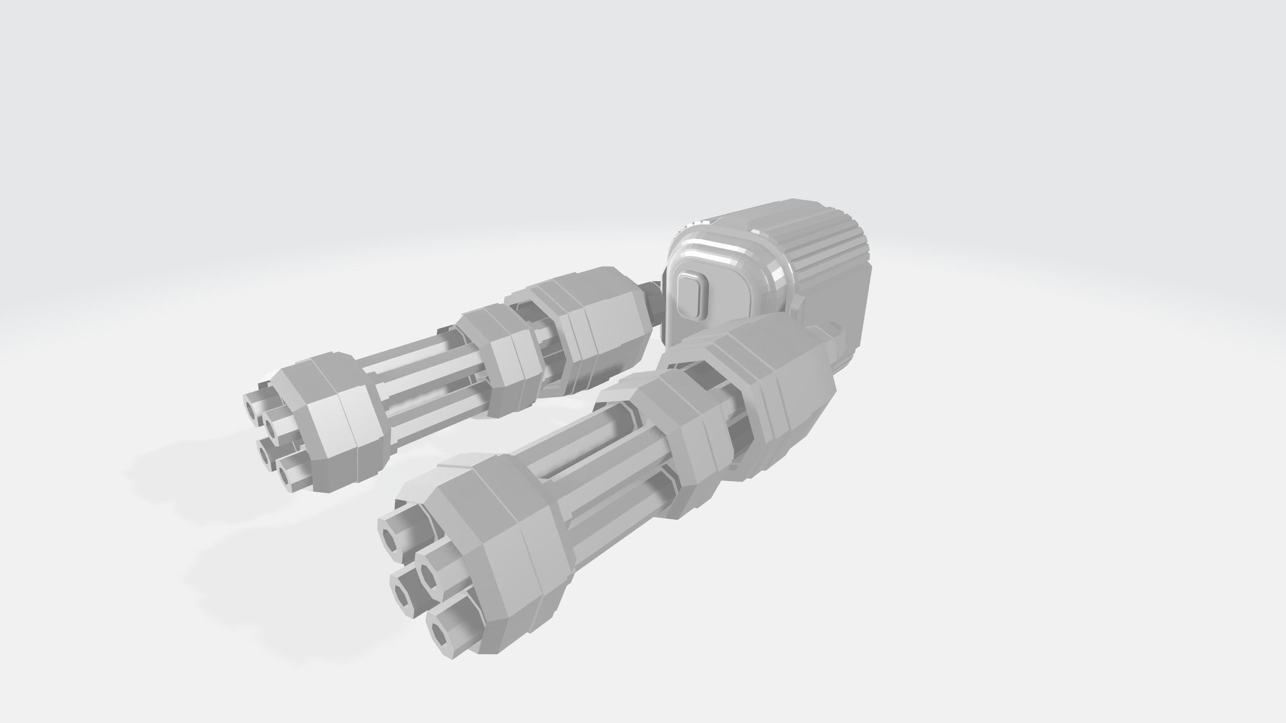 3D model Chaingun minigun VR / AR / low-poly | CGTrader