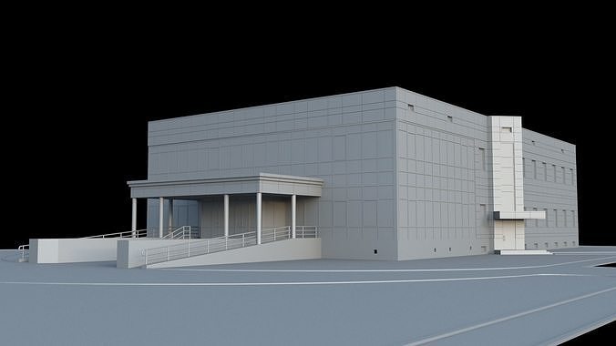 Administration building 3D model | CGTrader