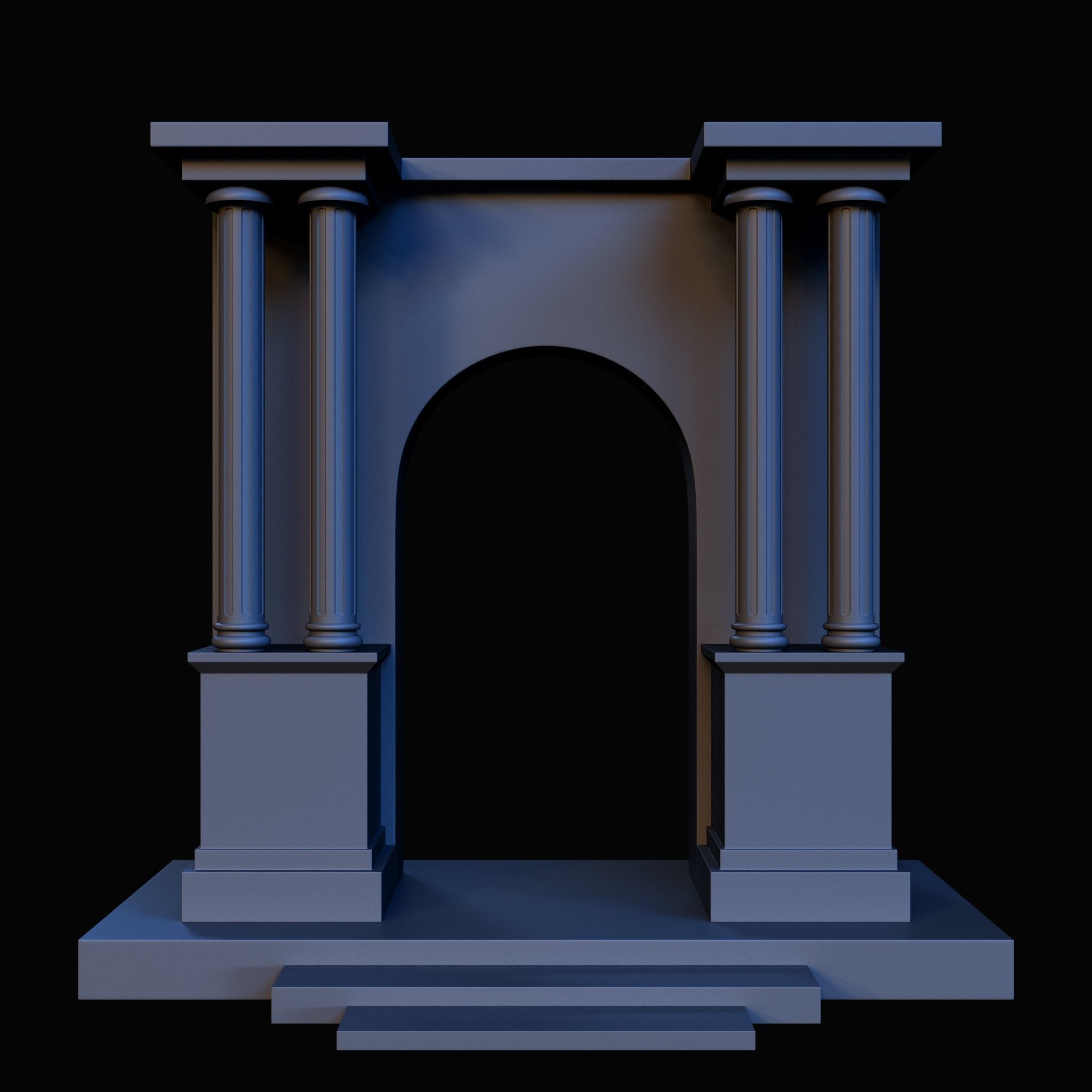 3D model Arch Gate Base Mesh Vol 2 VR / AR / low-poly | CGTrader