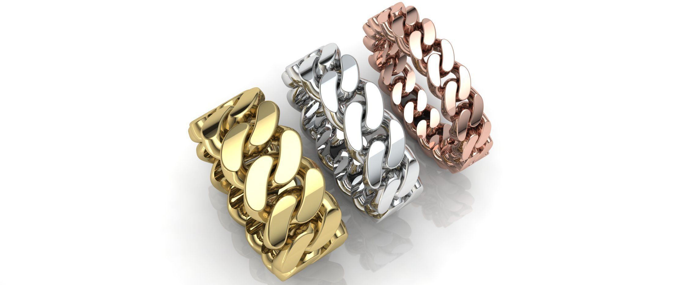 Cuban Link Chain Colection - DIFERENT SIZES 3D Model Collection | CGTrader