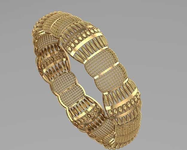 Traditional Indian Bangle 3D print model 3D model 3D printable | CGTrader