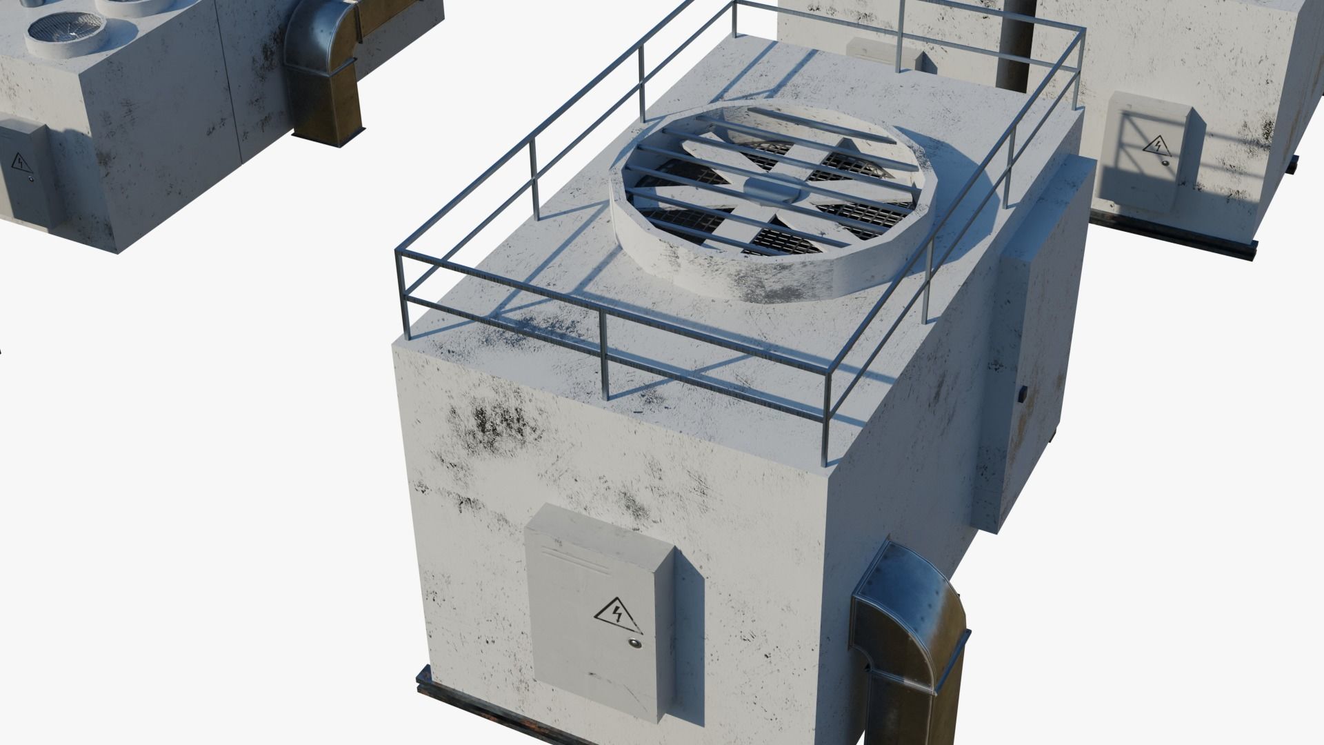 3D model Rooftop Props Pack VR / AR / low-poly | CGTrader