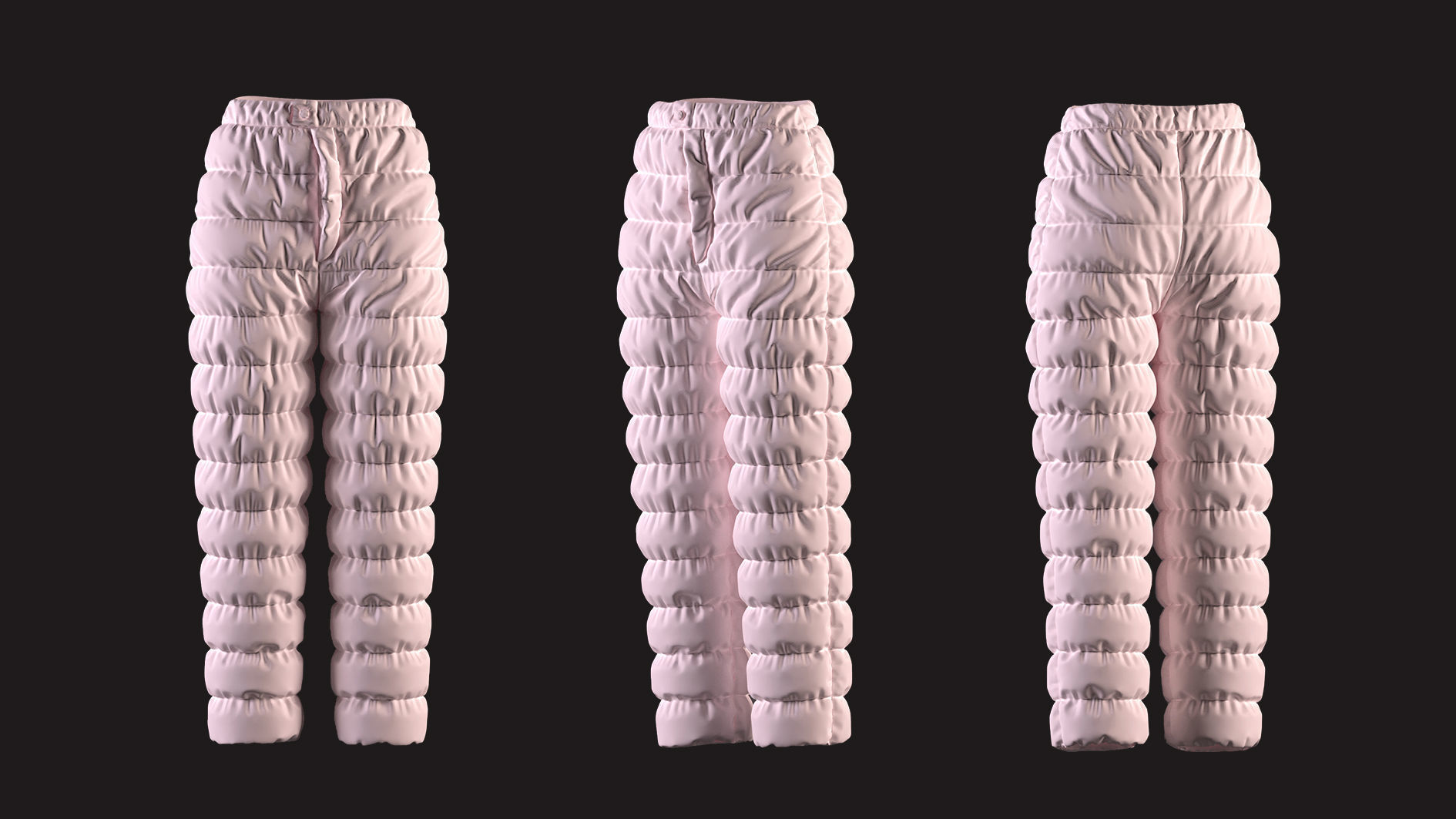 women pants collection 3D model | CGTrader