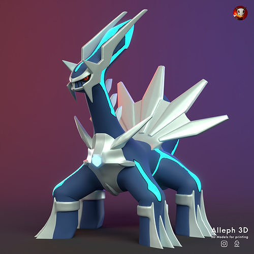 pokemon dialga 3D model 3D printable | CGTrader