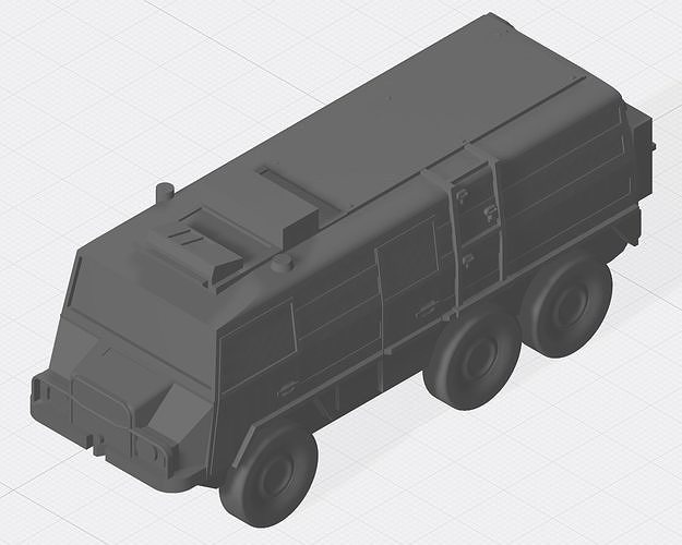 Pinzgauer 6x6 Light Operational Vehicle set 3D model 3D printable ...