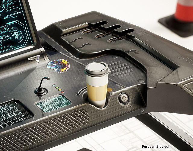 3D model Sci-fi Stylized Table V1 PBR VR / AR / low-poly | CGTrader